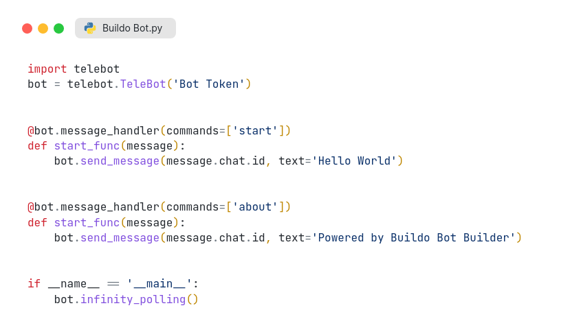 Buildo - Visual Telegram Chatbots Builder Without Coding